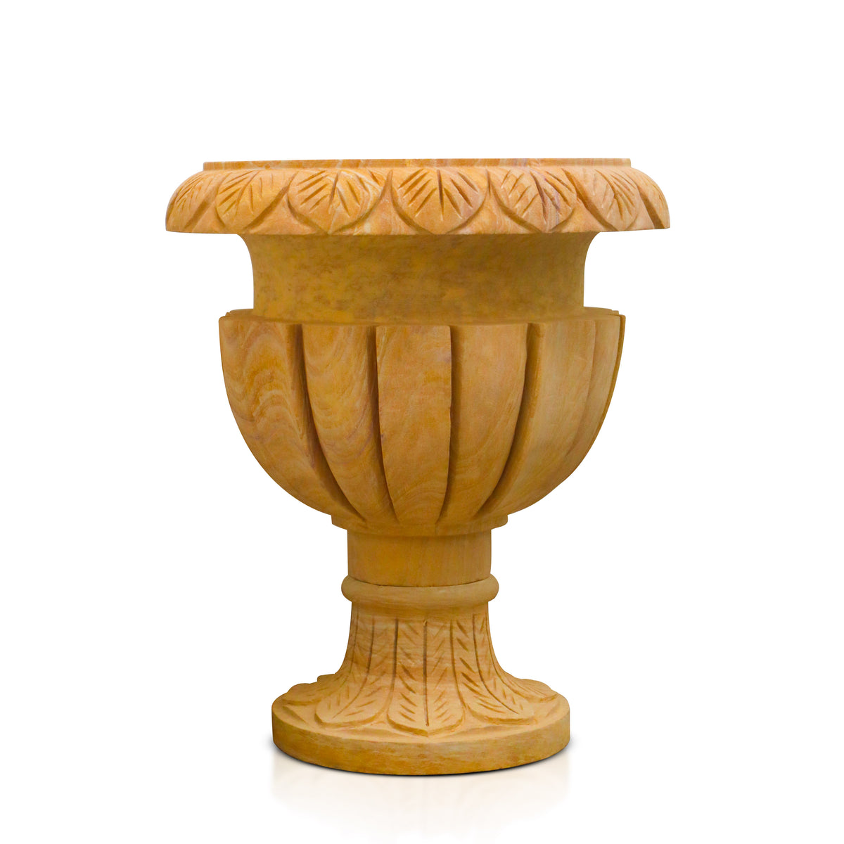 Sandstone Carving Pot - Handicraft Bazaar