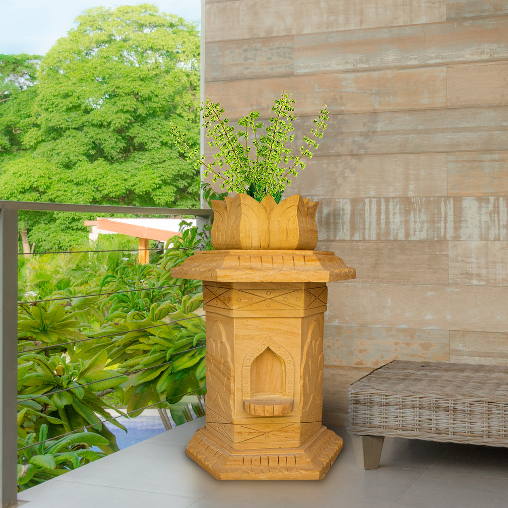 Marble Tulsi Pot for Home | Buy Online — Handicraft Bazaar