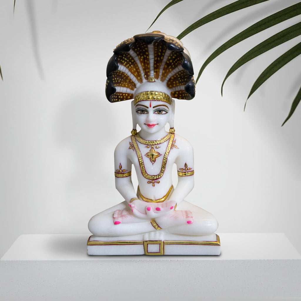 Marble Parshwanath Bhagwan Statue | Shop Now — Handicraft Bazaar