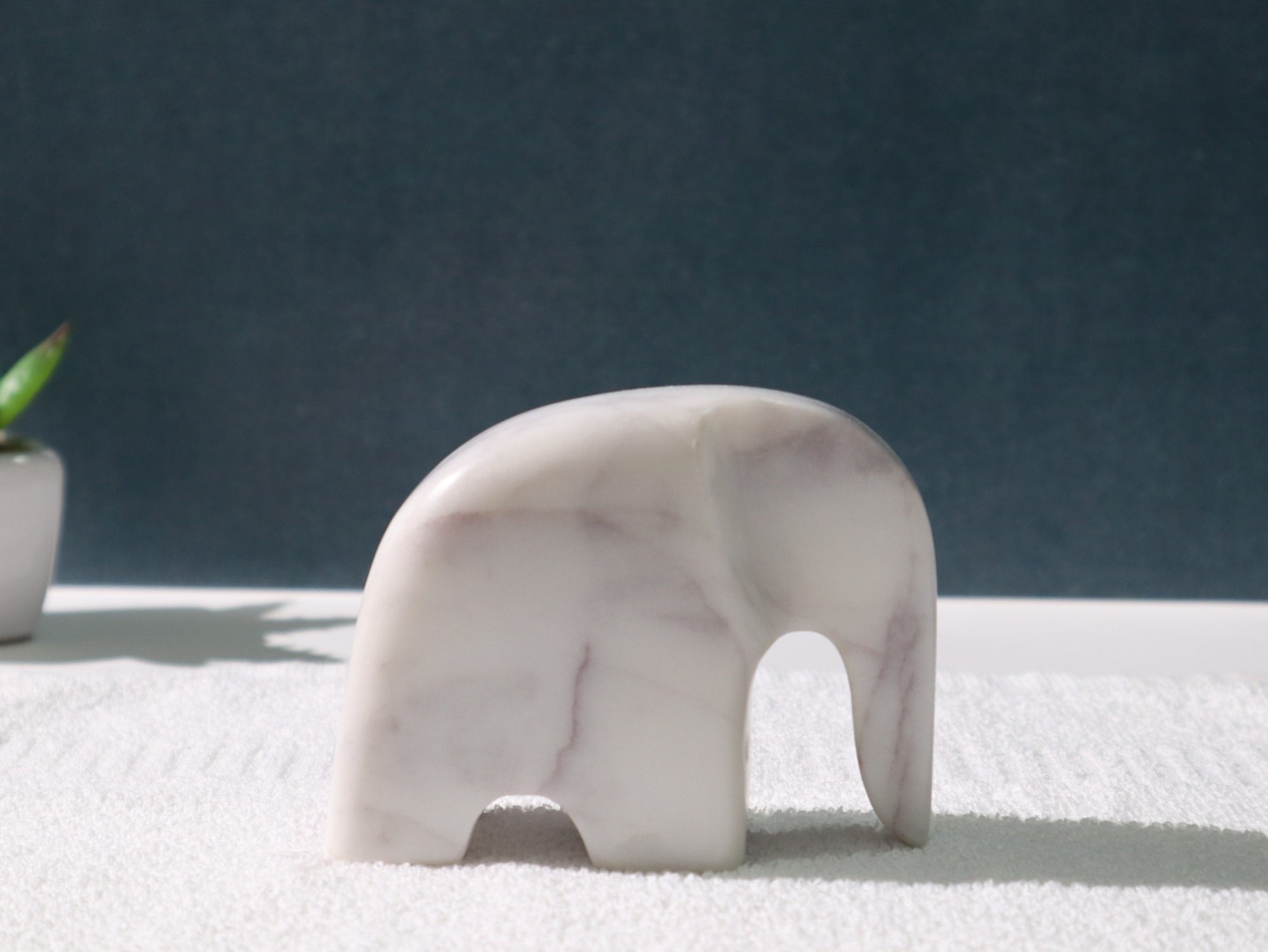 Marble Elphant pair for home decor | Handicraft Bazaar