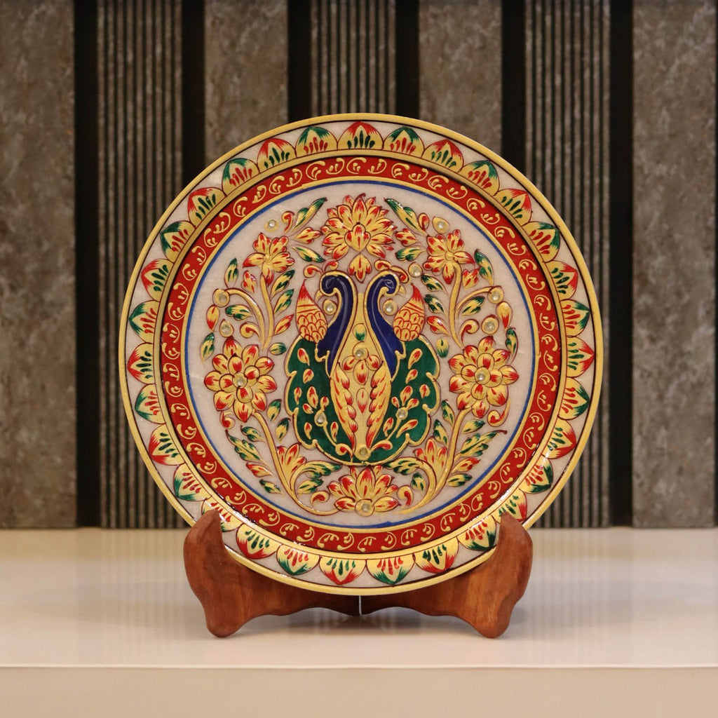 Marble Decorative Plates | Shop Online — Handicraft Bazaar