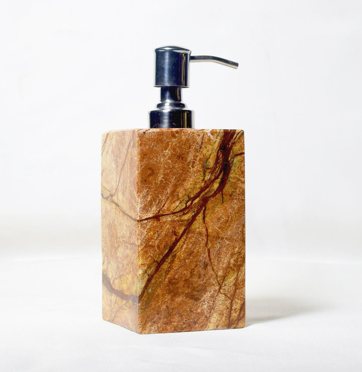 Soap/Lotion Dispenser Rainforest Brown | Real Soild Marble | Handicraft ...