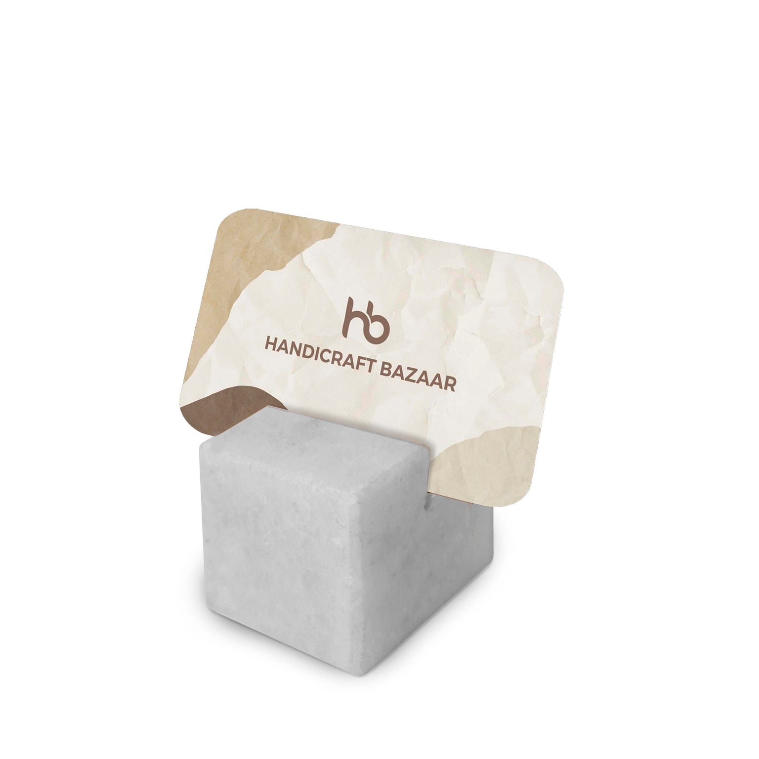 Marble Card Holder (Brown) | Handicraft Bazaar