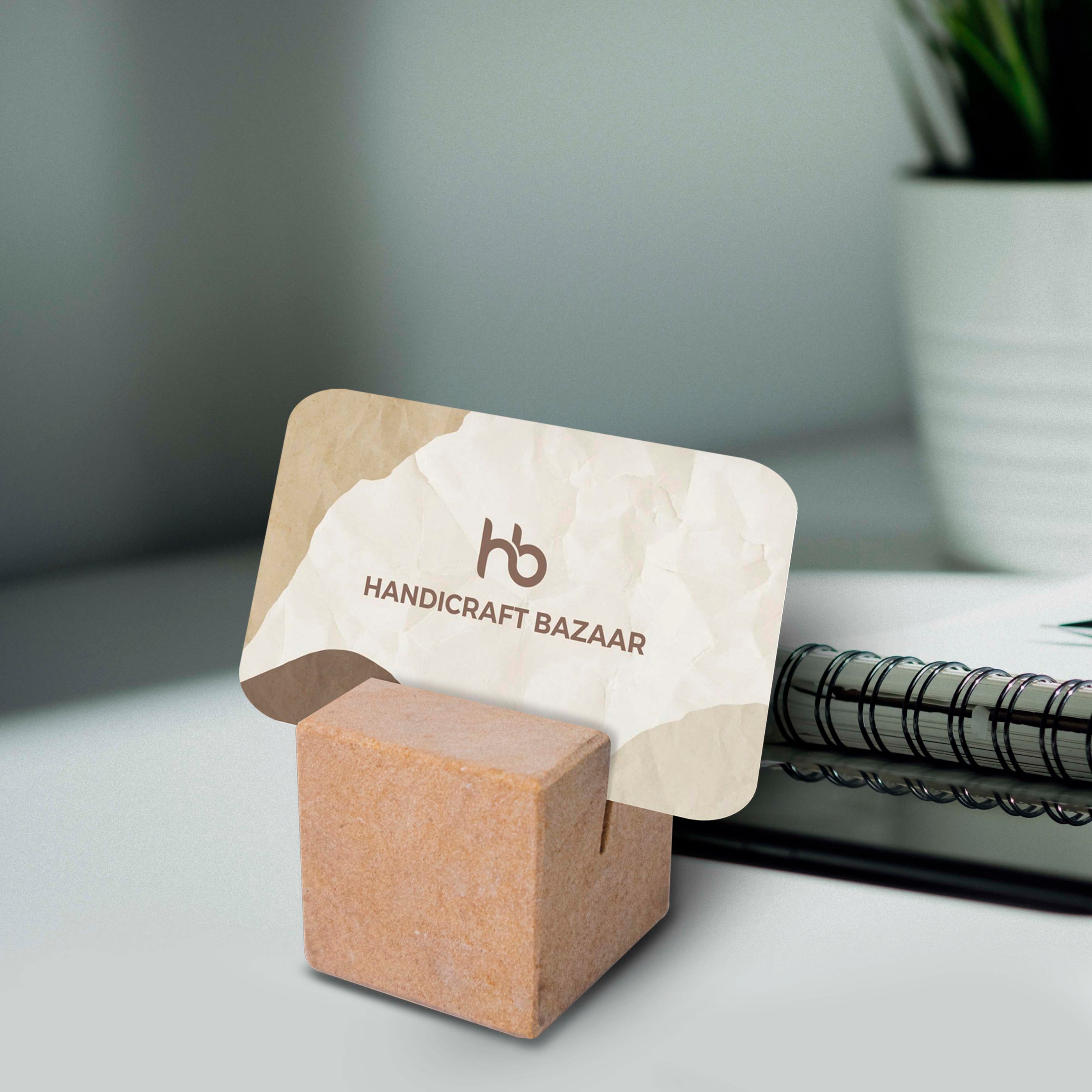 Marble Card Holder (Brown) | Handicraft Bazaar