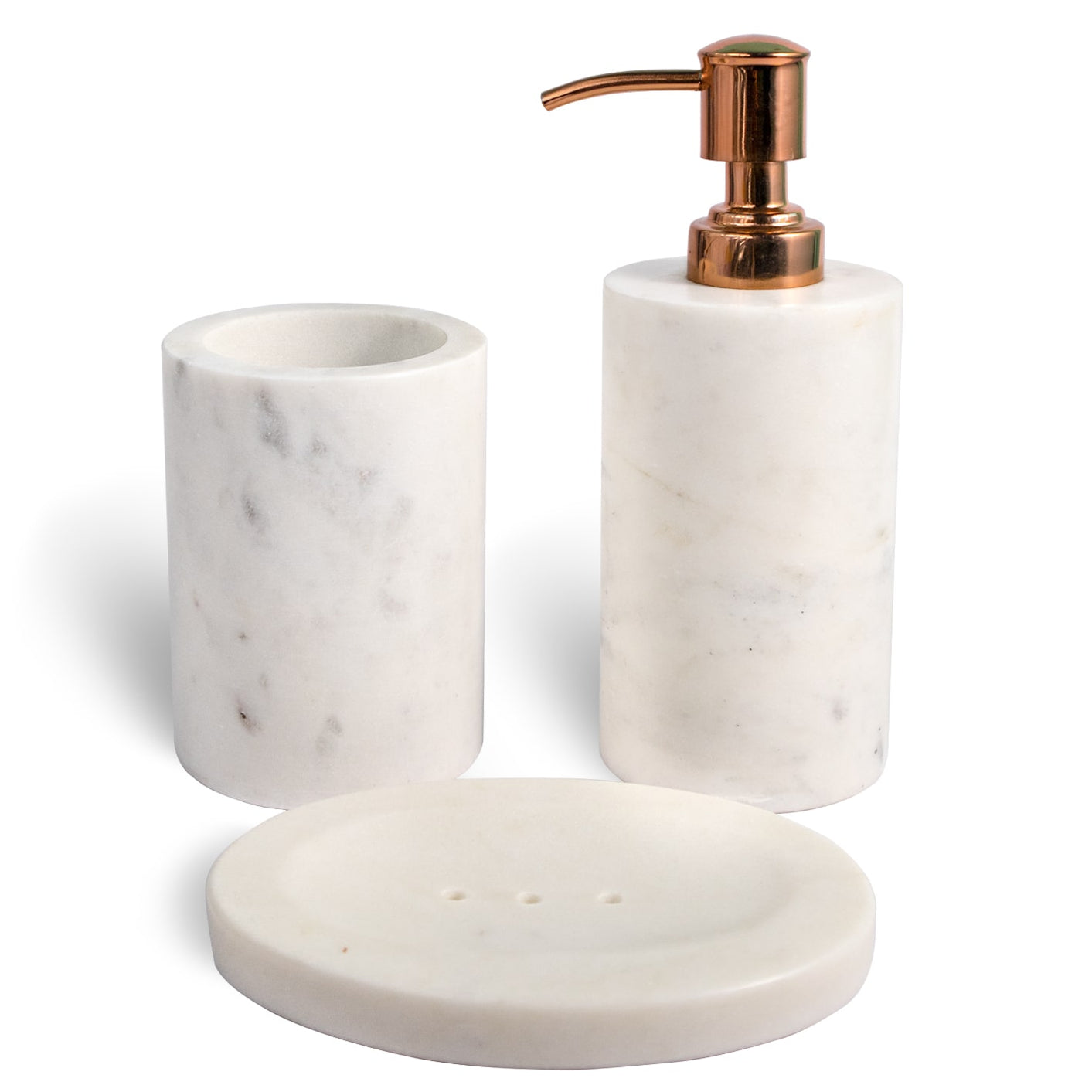 Marble Bathroom Accessories Set | Buy Online - Handicraft Bazaar