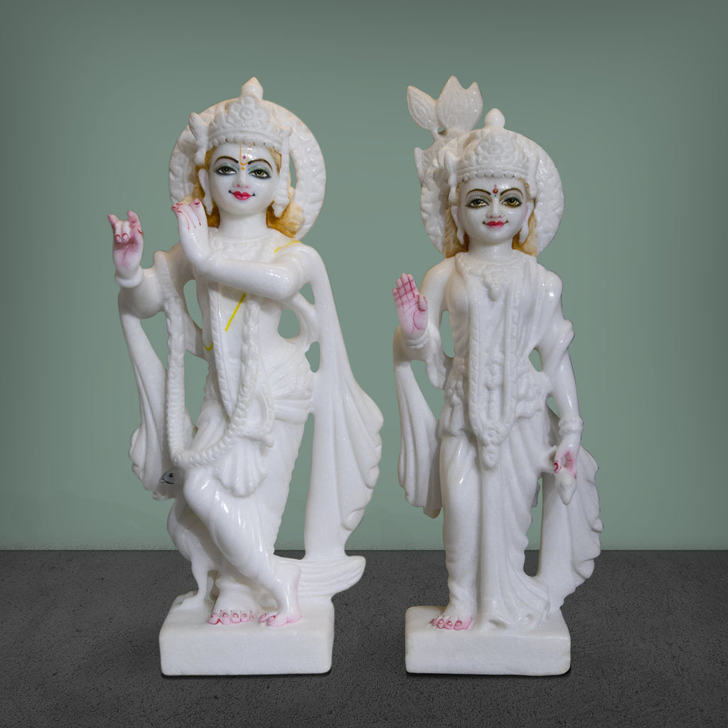 Radha Krishna Marble Murti | Shop Online at Handicraft Bazaar